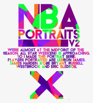 Nba Portraits V2 - Graphic Design - 600x675 PNG Download - PNGkit