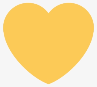 Yellow Heart Sticker By Twitterverified Account - Yellow Heart ...