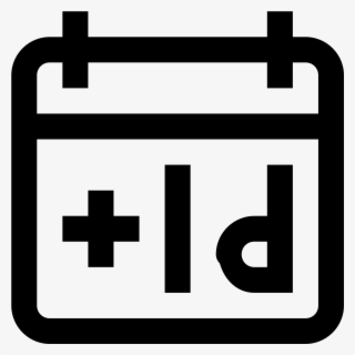 Plus 1 Day Icon - Icono Calendario Png - 1600x1600 PNG Download - PNGkit