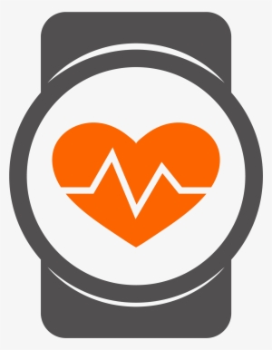 Fitness Tracker With Heart And Heart Line - Fitness Tracker Icon Png ...