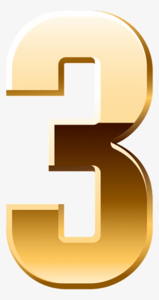 Free Png Gold Number Three Png Png Images Transparent - Portable ...