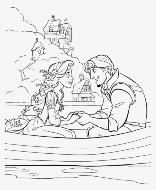 Princess Rapunzel Dating With Flynn Rider Coloring - Coloring Pages ...