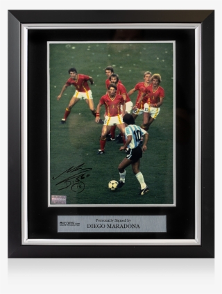 Diego Maradona Autographed Signed Photo: Taking - 650x665 PNG Download ...