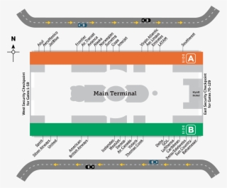 Airline Check-in Counter Locations - Mco Map - 2011x1660 PNG Download ...