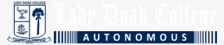Logo - Lady Doak College Logo - 1602x351 PNG Download - PNGkit