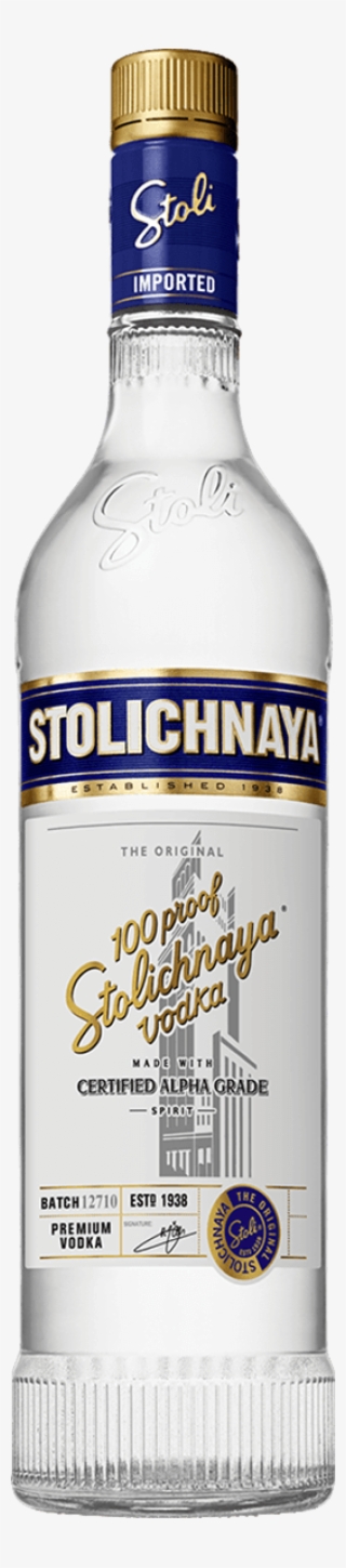 Stolichnaya Blue Vodka 100 Proof Premium - 265x1200 PNG Download - PNGkit