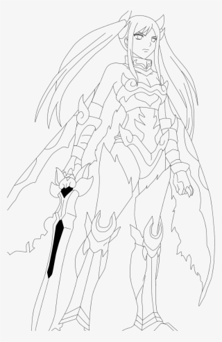 Aristotle Drawing Outline Clip Download - Erza Scarlet Armor Drawing ...