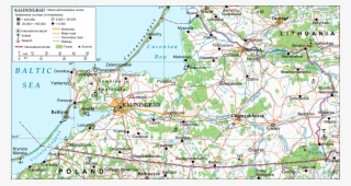 Kaliningrad Oblast Map - 2000x1066 PNG Download - PNGkit