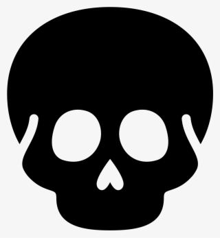 Skull Filled Icon An Empty Skull Mandible Missing Clean - Flat Skull ...