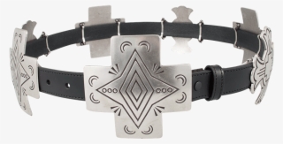 Silver Cross Concho Belt - Bracelet - 1280x447 PNG Download - PNGkit