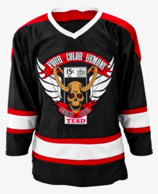 Four Color Demons Hockey Jersey - Tell 'em Steve-dave! - 600x600 PNG ...