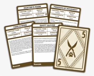 •contains All 46 Ranger Spell Cards From Levels 1 To - D&d Next: Ranger ...