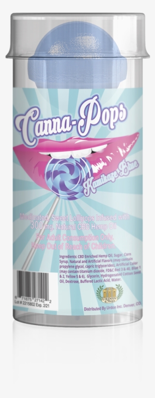 Canna-pops Kamikaze Blue - Water Bottle - 800x1200 PNG Download - PNGkit