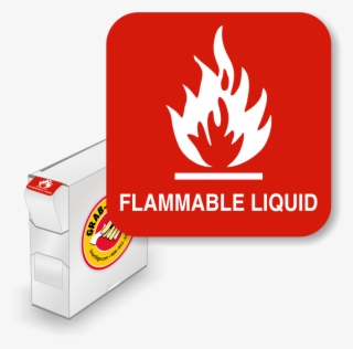 Flammable Liquid Label, Un1203 Gasoline, Paper - Class 3 Dangerous ...