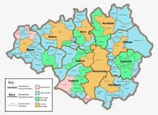 Postcode Map Greater Manchester - 1200x873 PNG Download - PNGkit
