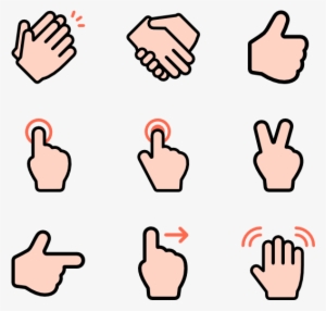 Finger Clipart Clicking - Gesture Png - 600x564 PNG Download - PNGkit