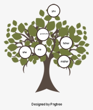 Small Flower Family Tree, Vector Material, Pink Flowers, - Christmas ...