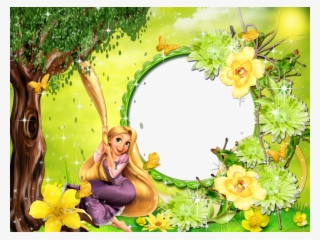 Moldura Apuzel Clipart Rapunzel Tangled Picture Frames - Frame Rapunzel ...