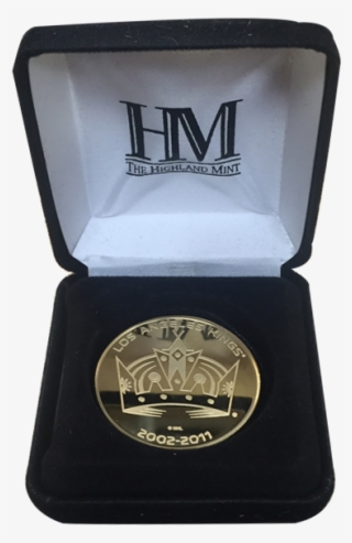 La Kings 50th Anniversary Shield Gold Minted Coin - 500x667 PNG ...