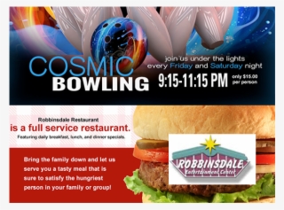 Cosmic Bowling For Up To 4 People And A Bucket Of Beer - Flyer ...