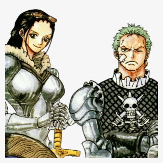 Zoro & Robin From Chapter 471 Color Spread - One Piece - 887x1775 PNG ...