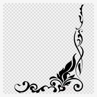 Formal Corner Cliparts - Calligraphy Borders For Microsoft Word ...
