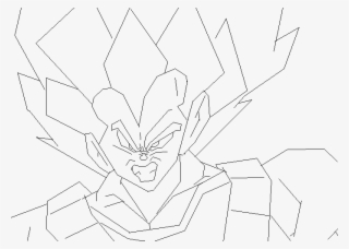 Super Vegeta - Line Art - 1400x1000 PNG Download - PNGkit