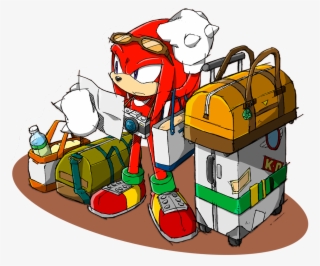 Knuckles Glide Png Banner Freeuse - Knuckles The Echidna Punching ...