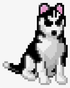 Husky - Pixel Art Husky - 520x590 PNG Download - PNGkit