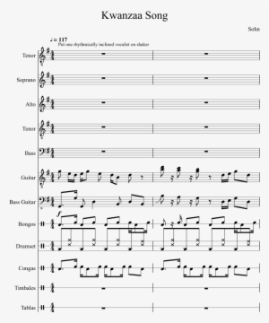 Kwanzaa Song Sheet Music Composed By Sohn 1 Of 28 Pages - Sheet Music ...