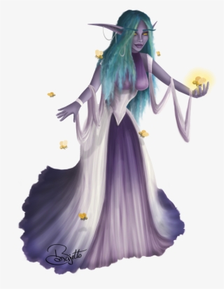 Night Elf Priestess Ps6 - Illustration - 1280x1621 PNG Download - PNGkit