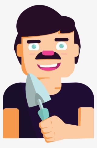 Discover The Power Of The Trowel Variables - Cartoon - 490x750 PNG ...