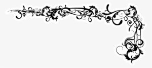 Fancy Corner Borders Png - Borders With No Background - 603x271 PNG ...