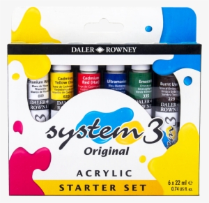 Daler-rowney System 3 Acrylic Color Starter Set - Daler Rowney System 3 ...