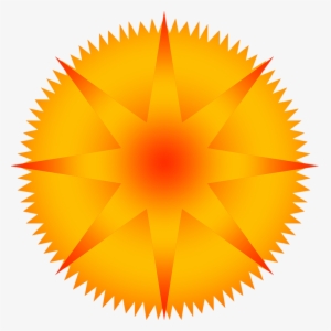 Blue Star With Rays, Orange Star Image - Vector Graphics - 827x827 PNG ...