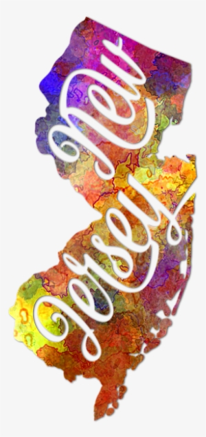 New Jersey Map Outline Png Shape State Stencil Clip - New Jerseystate ...