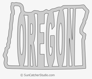 Oregon Map Outline Printable State Shape Stencil Pattern - Oregon ...