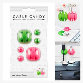 Cable Candy Gumi Tappancs Kábelvezető Vegyesen Zöld - Cable Candy Beans ...