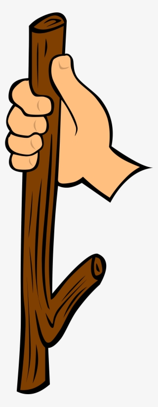 Open - Hand With Stick Clip Art - 2000x5128 PNG Download - PNGkit