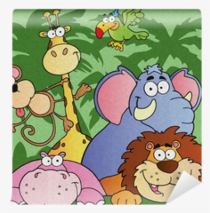 Cartoon Jungle Animal Printables - 400x400 PNG Download - PNGkit
