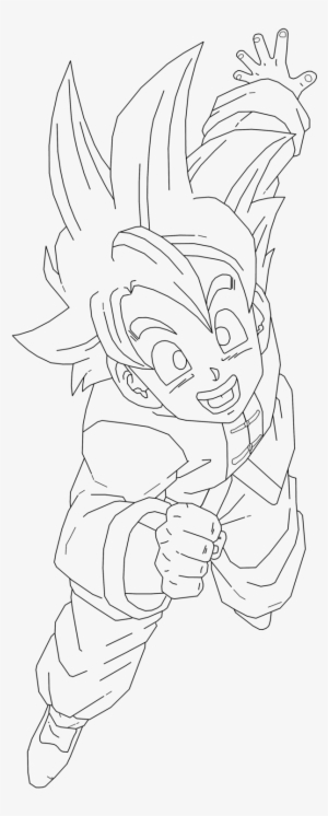 Dragon Ball Z Gohan Drawing At Getdrawings - Line Art - 900x1662 PNG ...