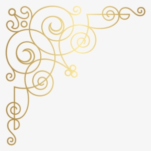 Gold Corner Border Design Png - Gold Corner Design Png - 600x600 PNG ...