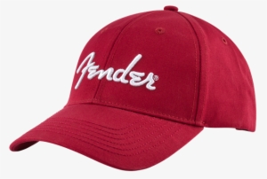 Fender® Logo Stretch Cap, Red - Fender - 600x405 PNG Download - PNGkit