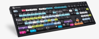 Pc Nero Slim Line Keyboard - Logickeyboard - 1000x520 PNG Download - PNGkit