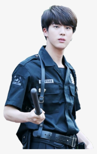 Bts In Police Uniform - Jin - 600x600 PNG Download - PNGkit