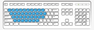 A Typical Keyboard With The Letter And Number Keys - Computer Keyboard ...