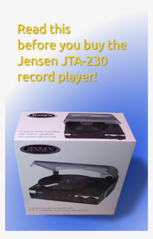 Jensen Jta-230 Turntable Review - Jensen Record Player - 300x468 PNG ...