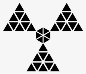 Polygonal Radiation Symbol Vector - Triangle - 400x400 PNG Download ...