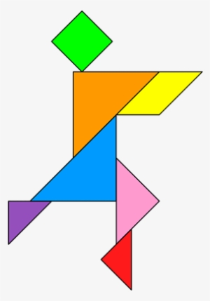 Tangram Dancer - Diagram - 420x420 PNG Download - PNGkit