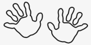 Handprint - Outline Hand Clip Art - 640x480 PNG Download - PNGkit